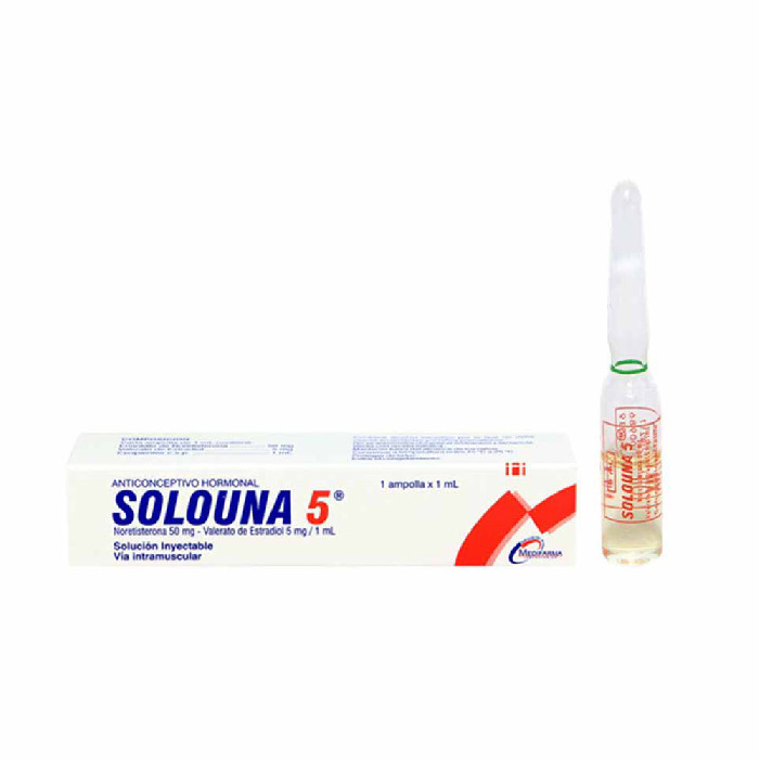 Solouna 5 Solución Inyectable, Intramuscular - Caja 1 UN :: Botica ...