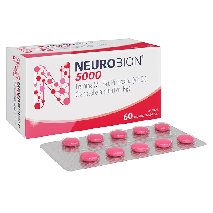 Neurobion 5000 Tableta Recubierta /CAJA 60 UN :: Botica MediExpress